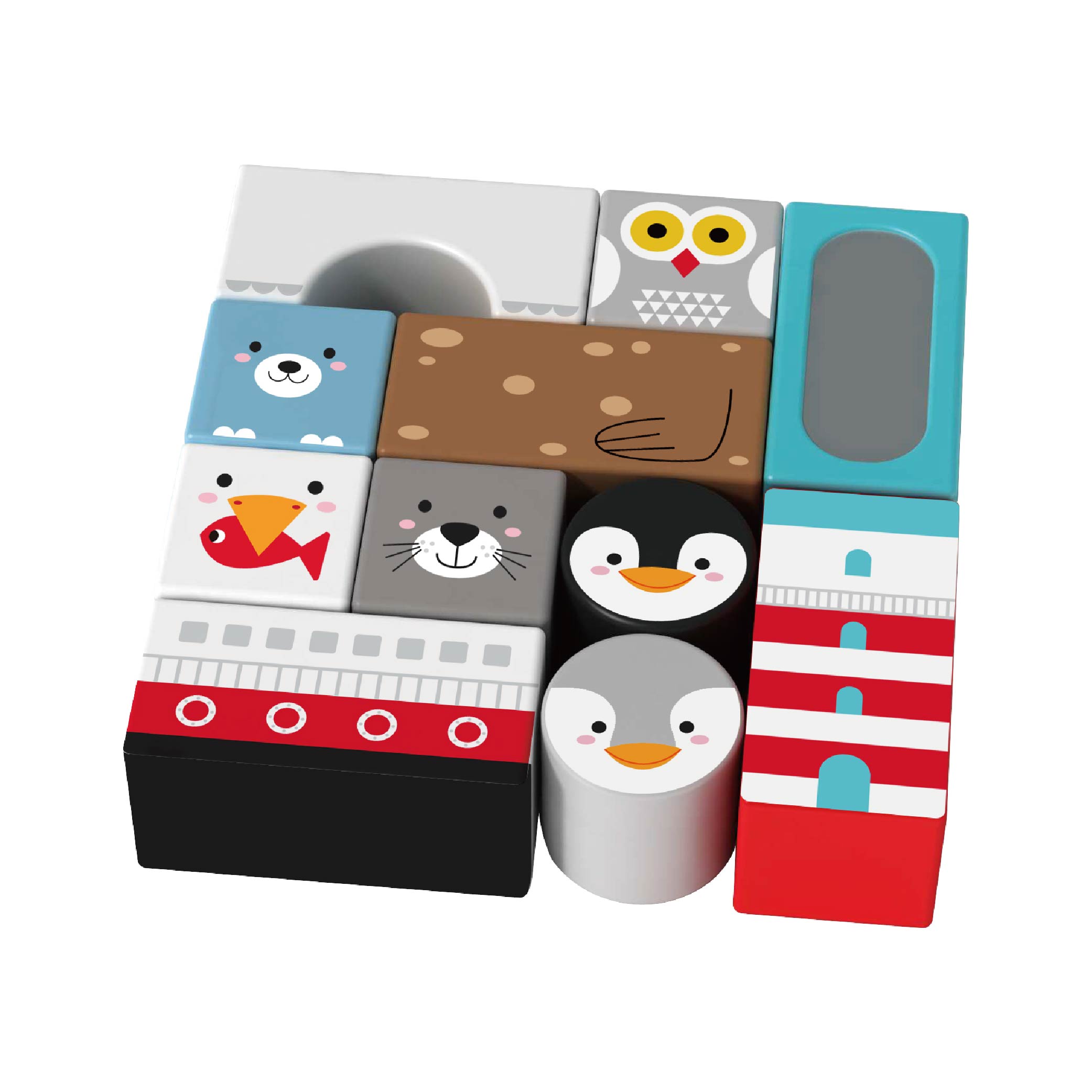 Wholesale Animal Puzzle Toys Diy Mini Block Toys Animales Wooden Big ...