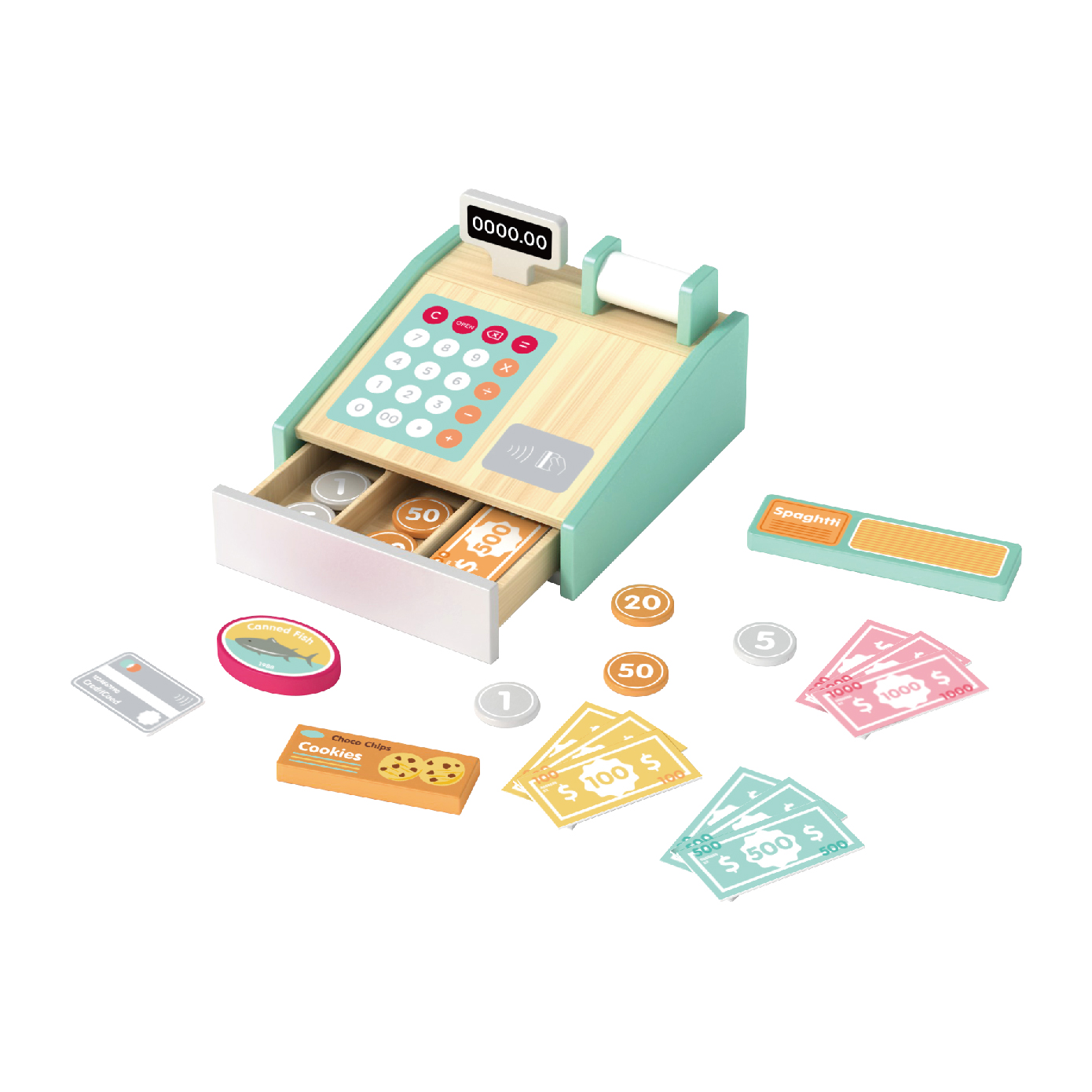 Wholesale Wooden cash register set Life cognition early education ...